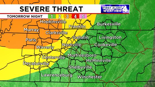 First Alert Weather Day Strong To Severe Storms Possible Thursday Night